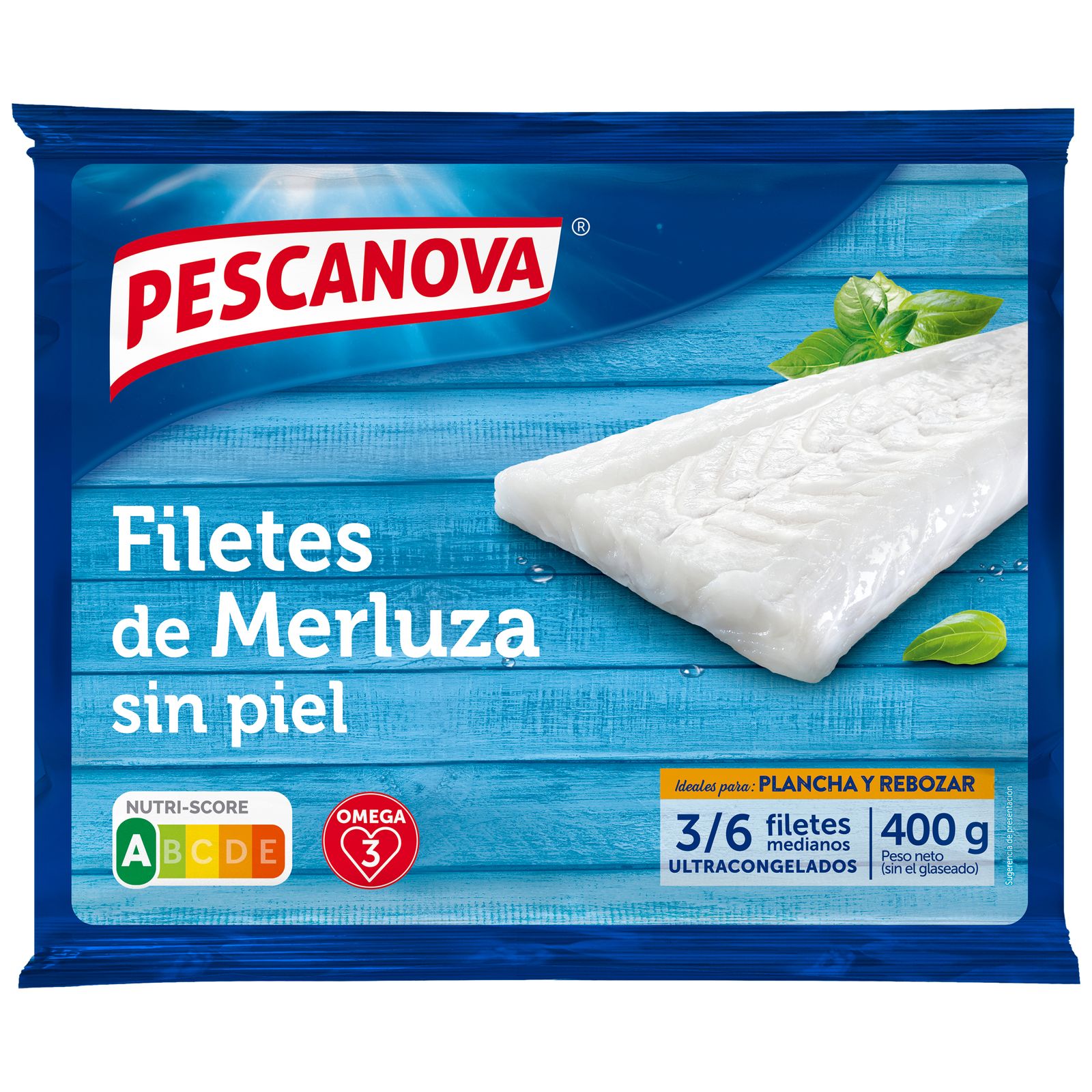 MERLUZA PESCANOVA FILETE S/PIEL 400G | La tienda Online de Unide