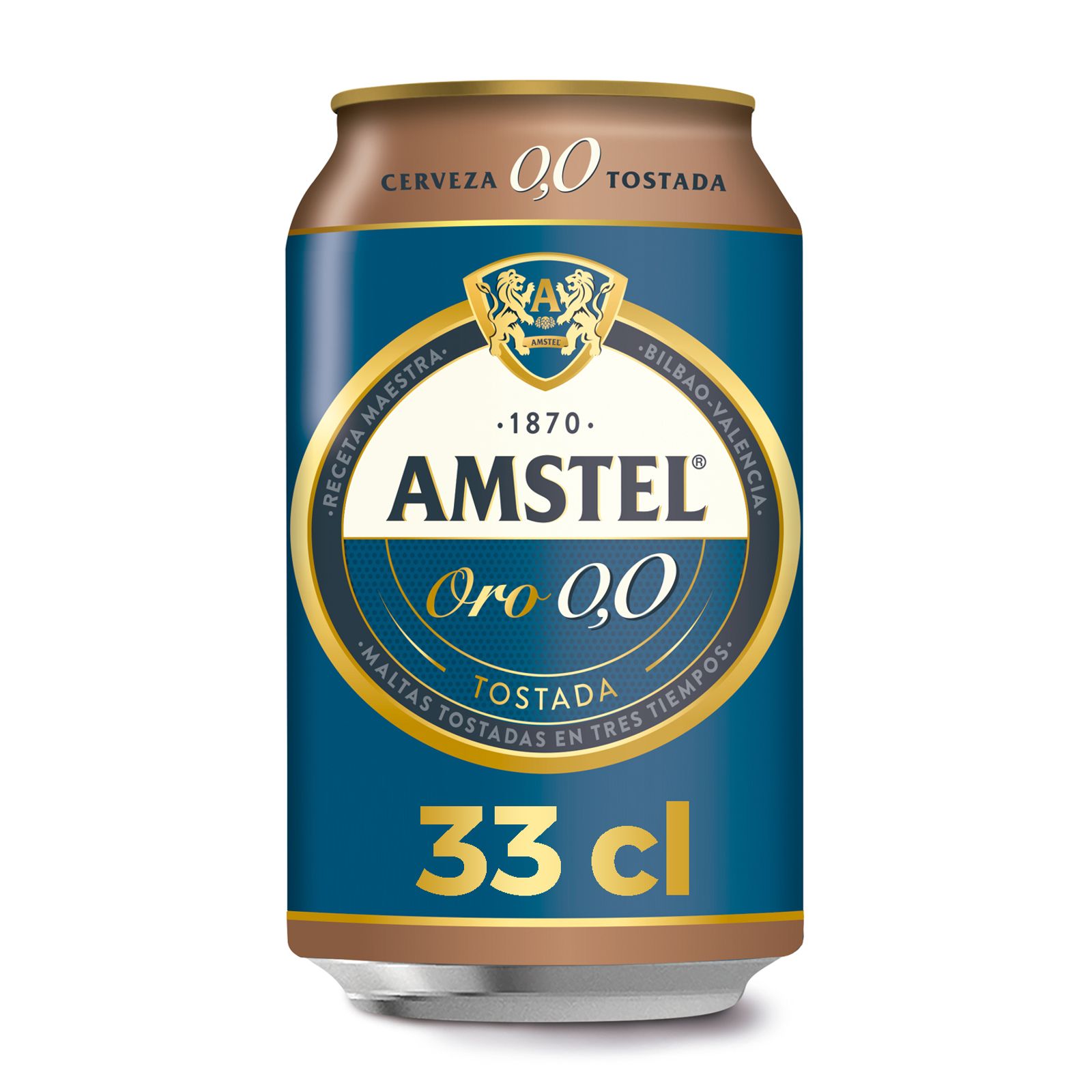 CERVEZA AMSTEL ORO 0,0 TOSTADA 33CL | La tienda Online de Unide